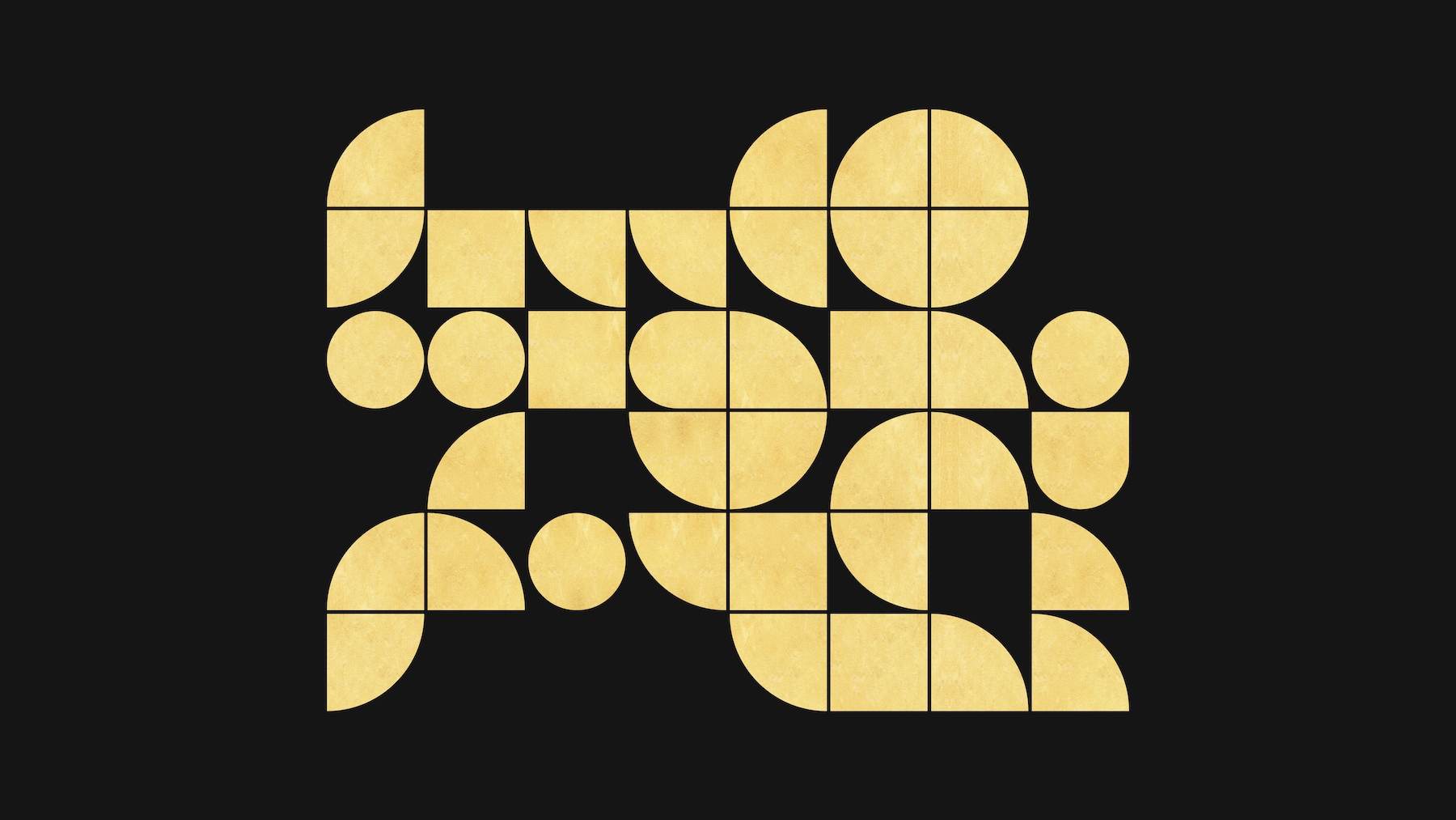 "Gold Geo Circles Wallpaper - Modern and Stylish | Happywall"