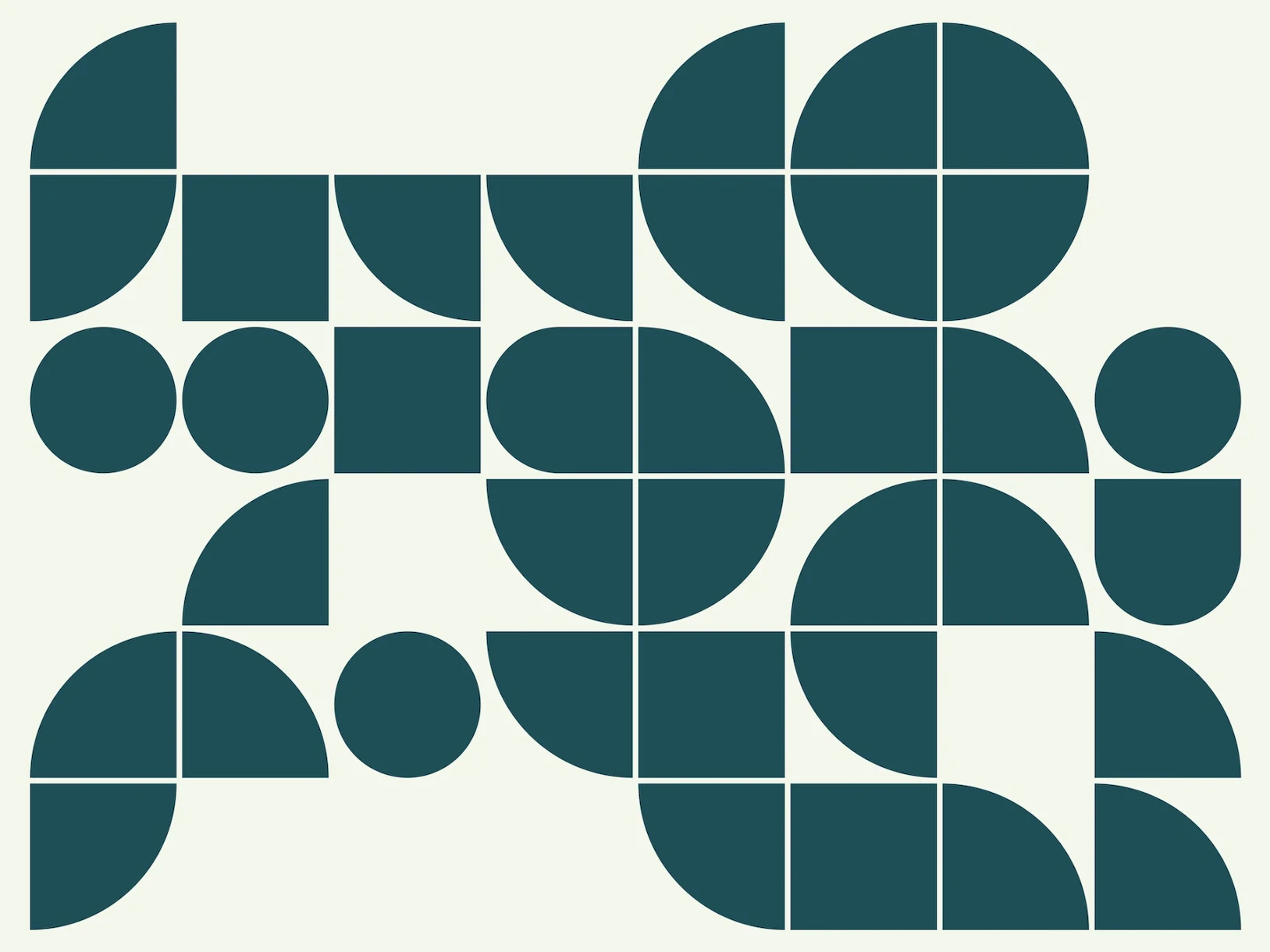 Mid-century geo circles wallpaper - Happywall.com