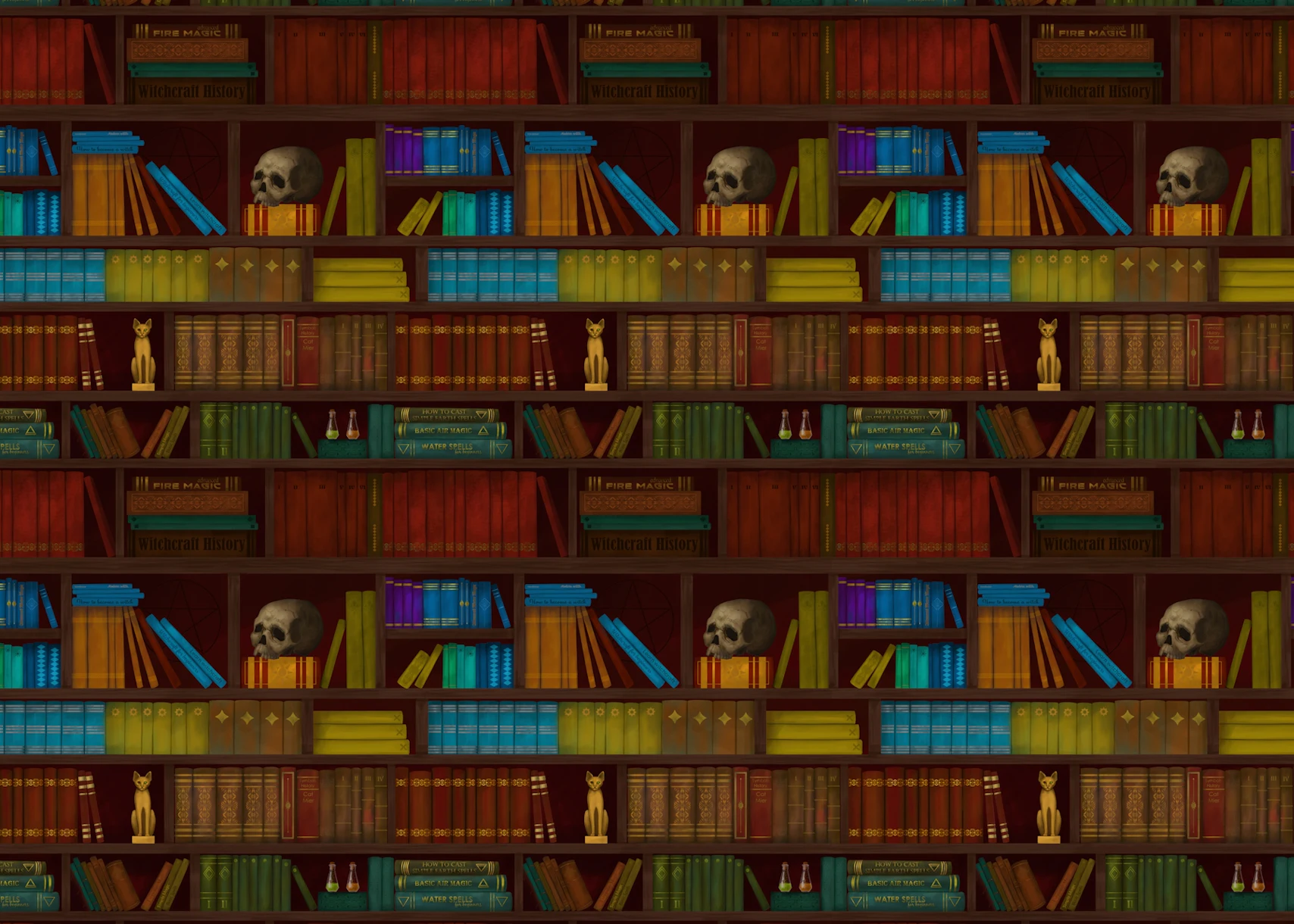 Dark Academia Magic School Wallpaper | Buy Online - Happywall