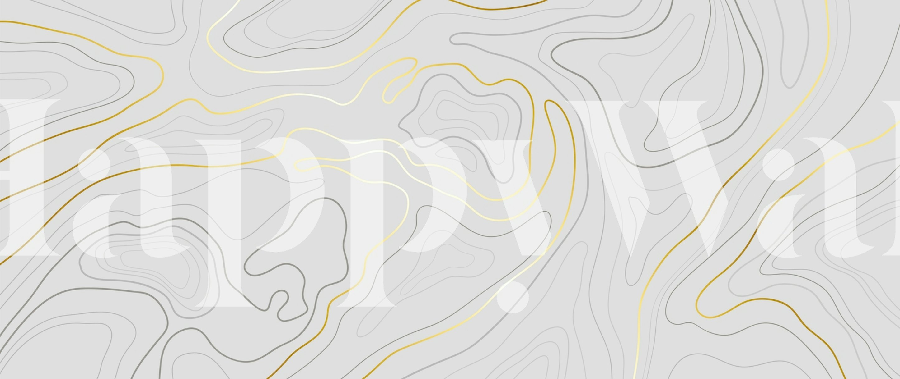 Topographic Map Gold Wallpaper | Happywall.com