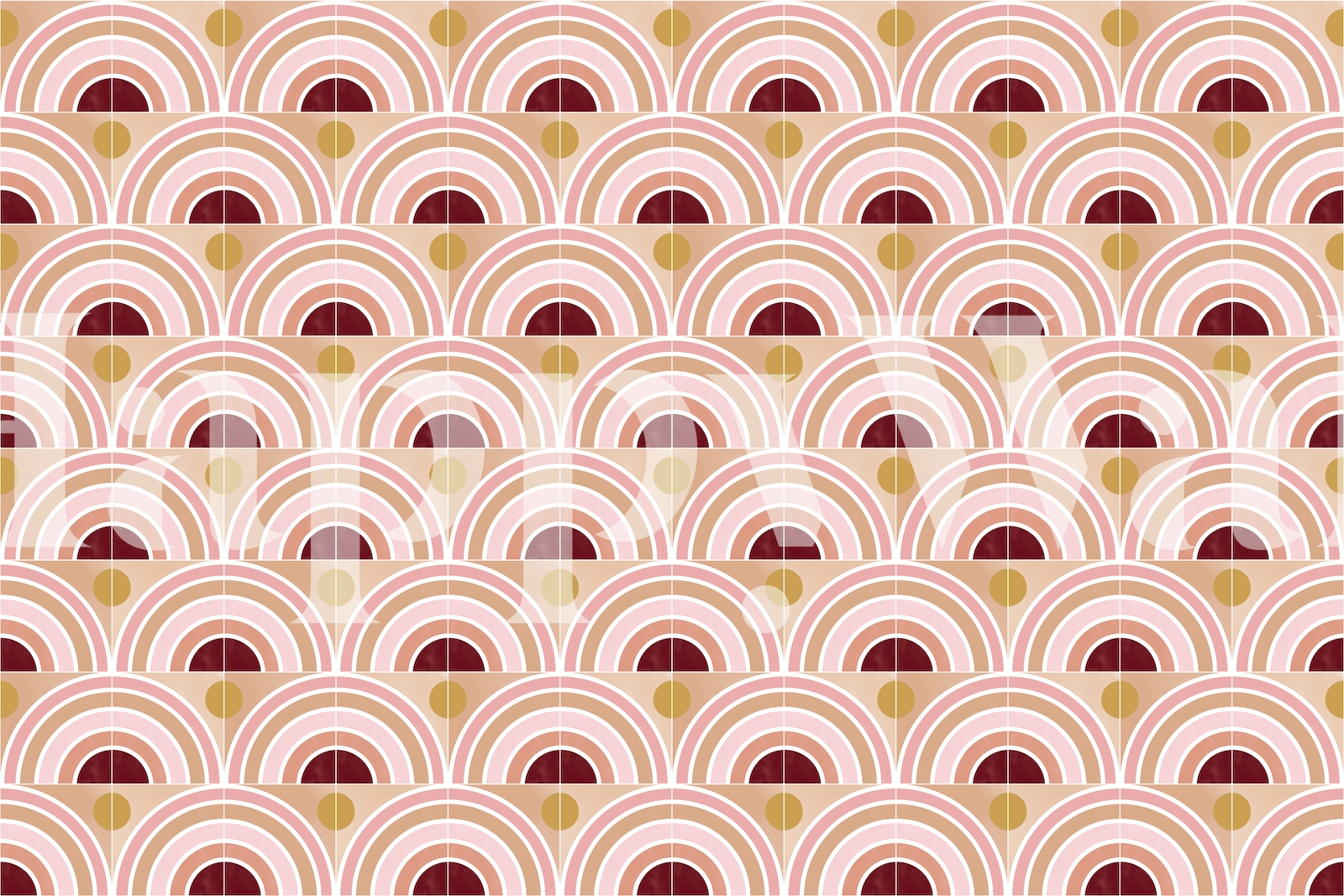 Pink Retro Rainbow Wallpaper for Modern Decor