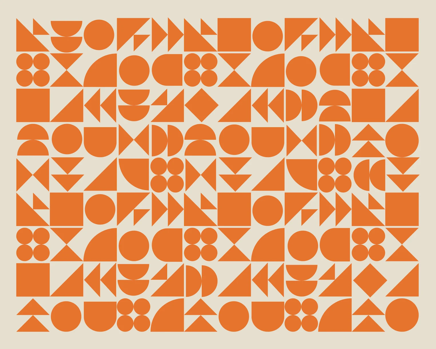 Shapes in Orange Wallpaper | Buy Wallpapers Online at Happywall