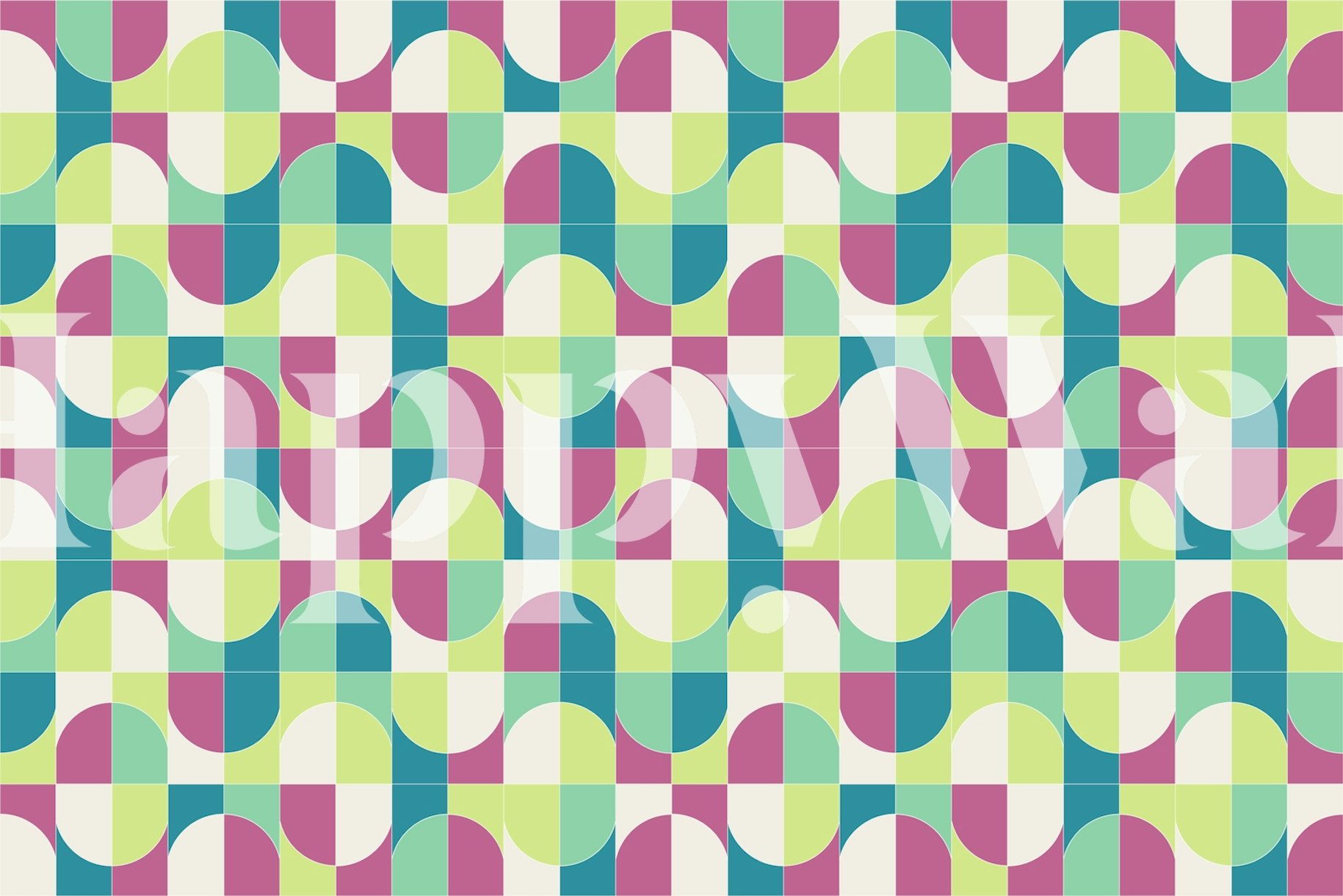 Bold Geo Tiles 04 Wallpaper | Happywall