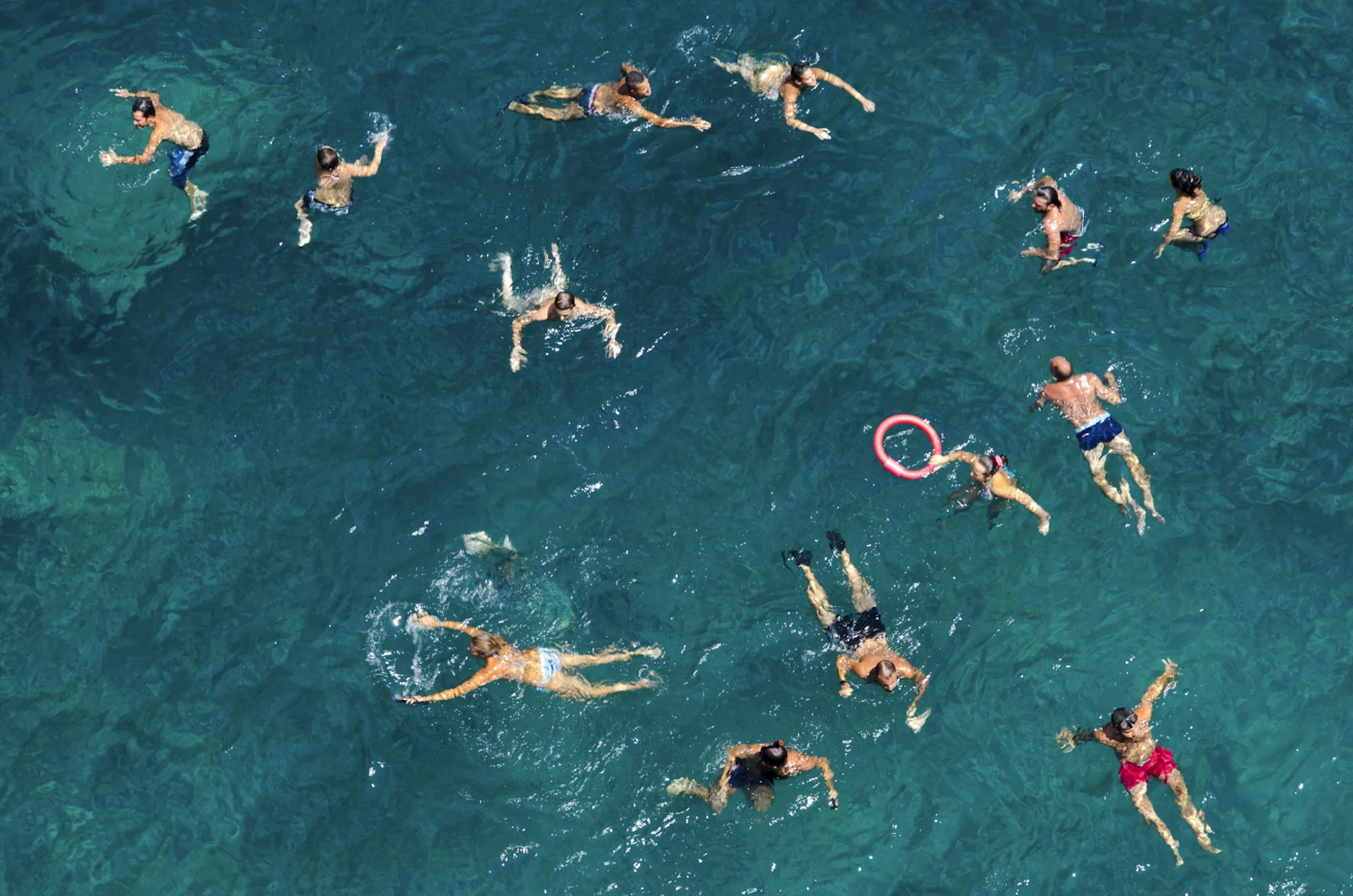 Blue Water Swim Wallpaper - Buy Now on Happywall