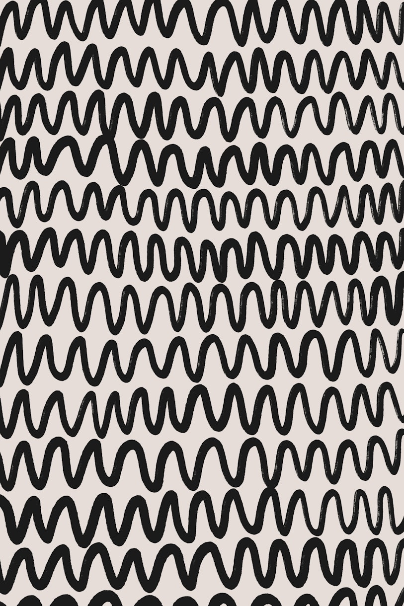 Thin Black Waves Pattern Wallpaper Buy Online On Happywall