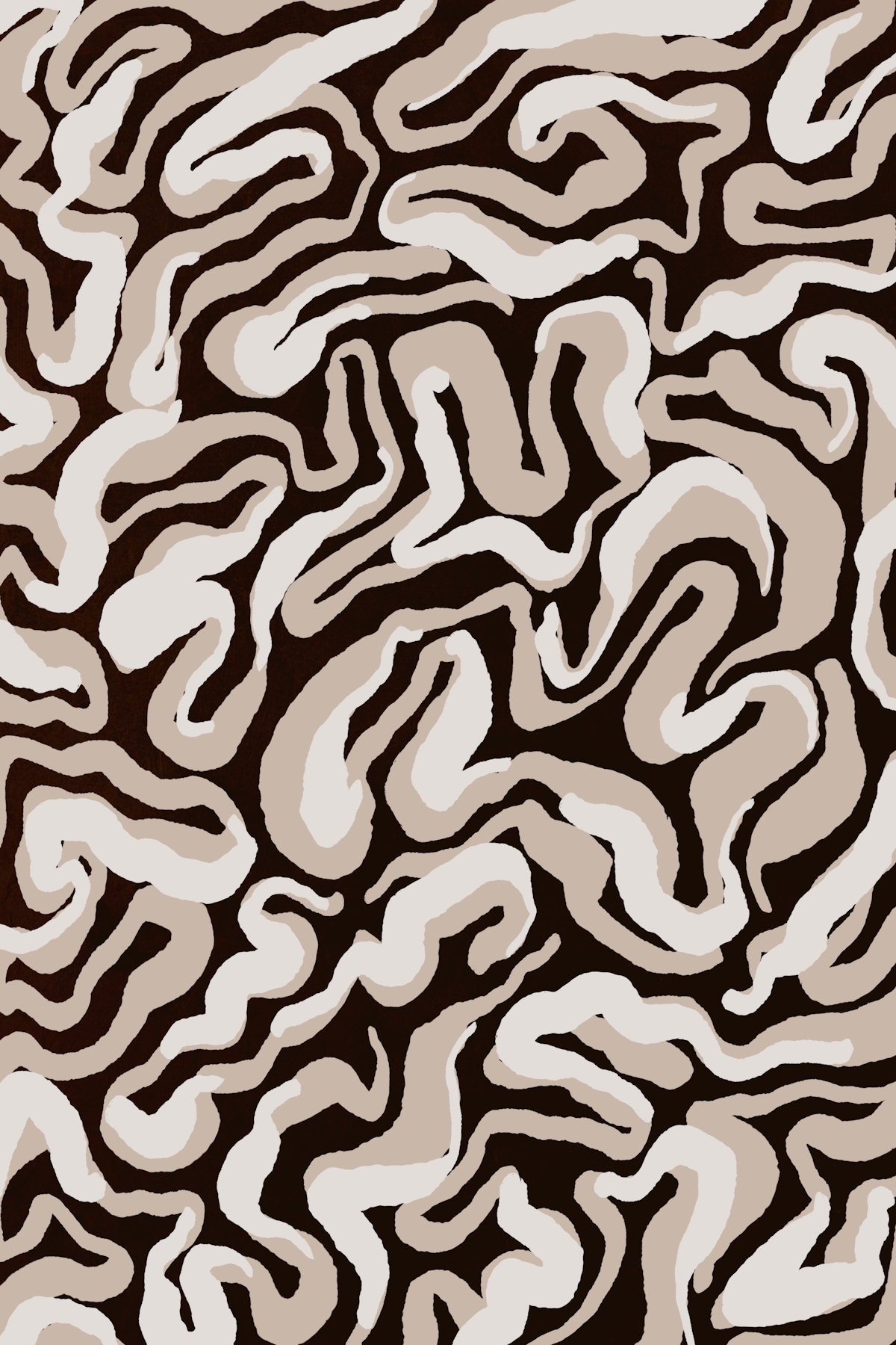 White Beige Pattern Wallpaper for a Clean and Sleek Look - Happywall