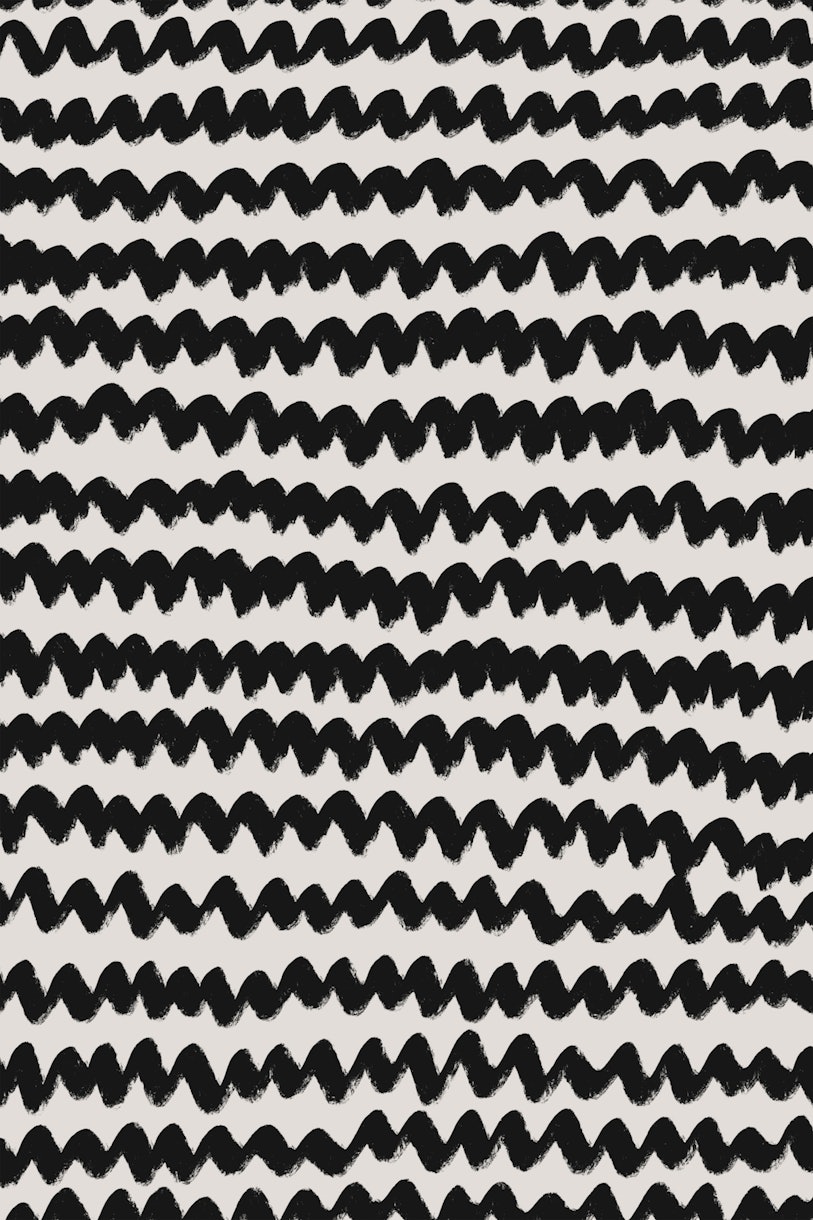 Simple Black Zigzag Pattern Wallpaper | Happywall