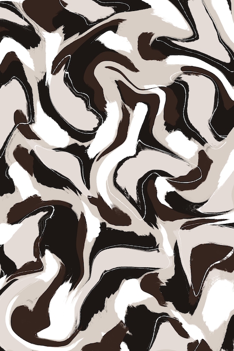 White Brown Abstract Wallpaper for Modern Decor