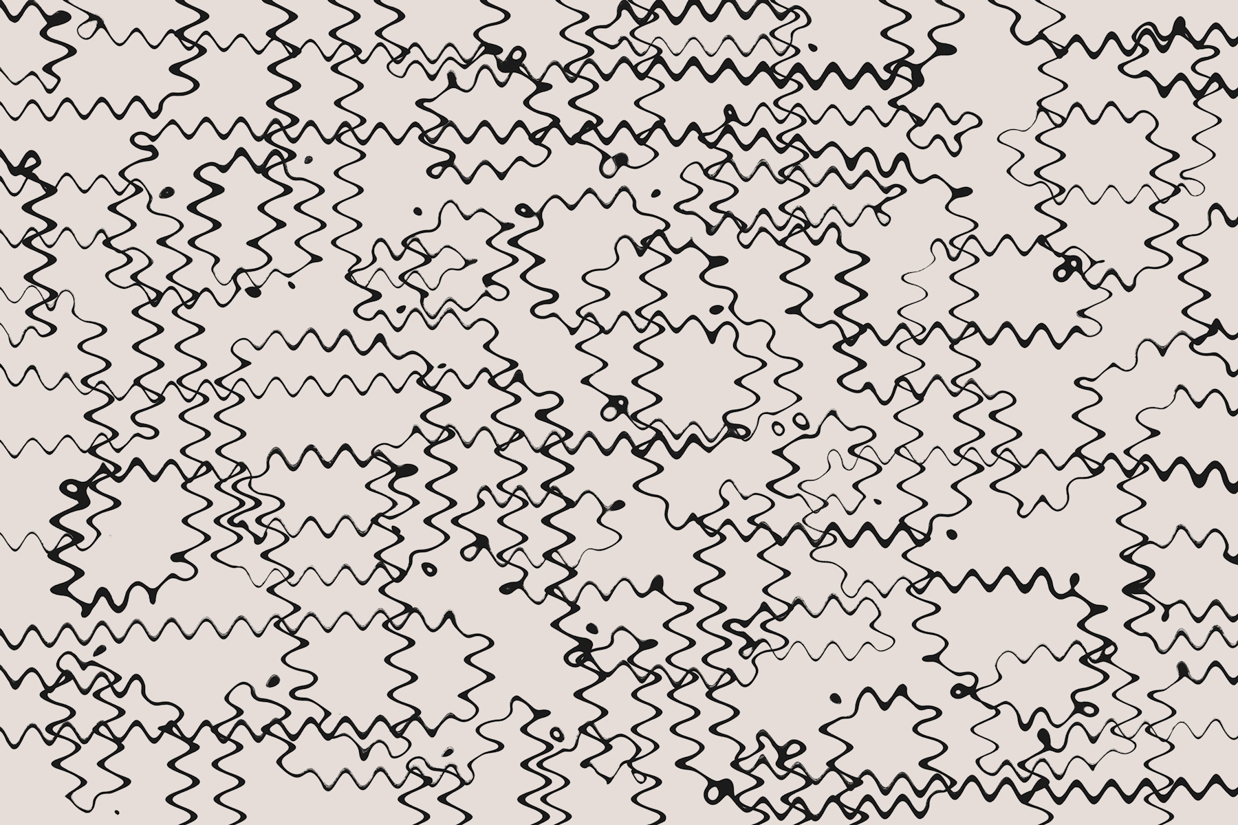 Shaky Thin Lines Square wallpaper - Free shipping | Happywall