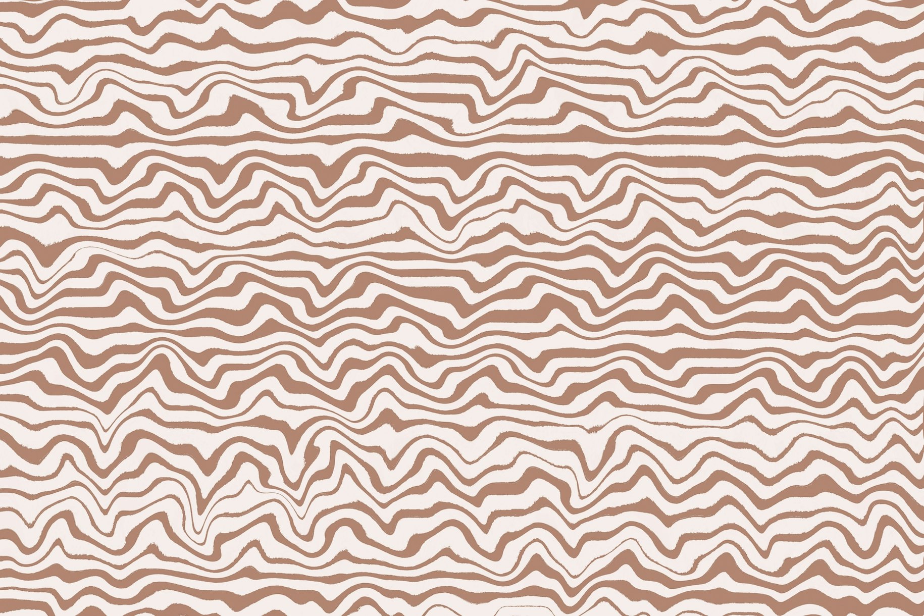 Shaky Beige Lines Square Wallpaper | Happywall