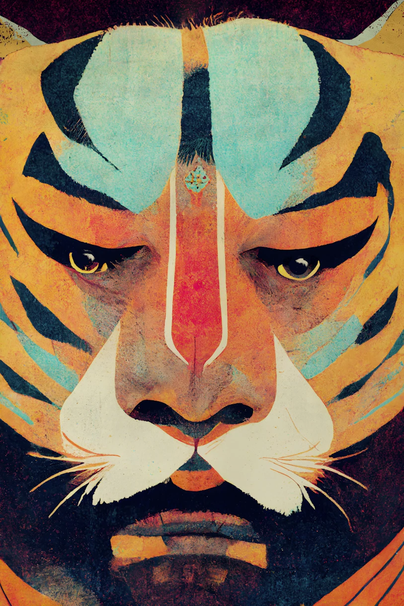Strong Tiger wallpaper - Happywall