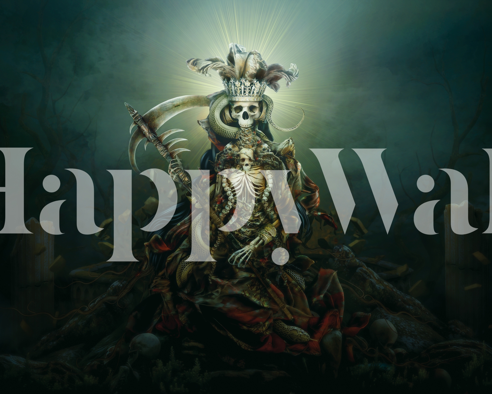 Skeleton Queen II Wallpaper | Happywall.com