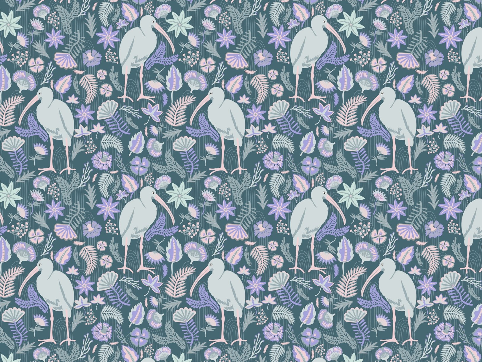 Ibis in the Nature Wallpaper - Buy Online at Happywall