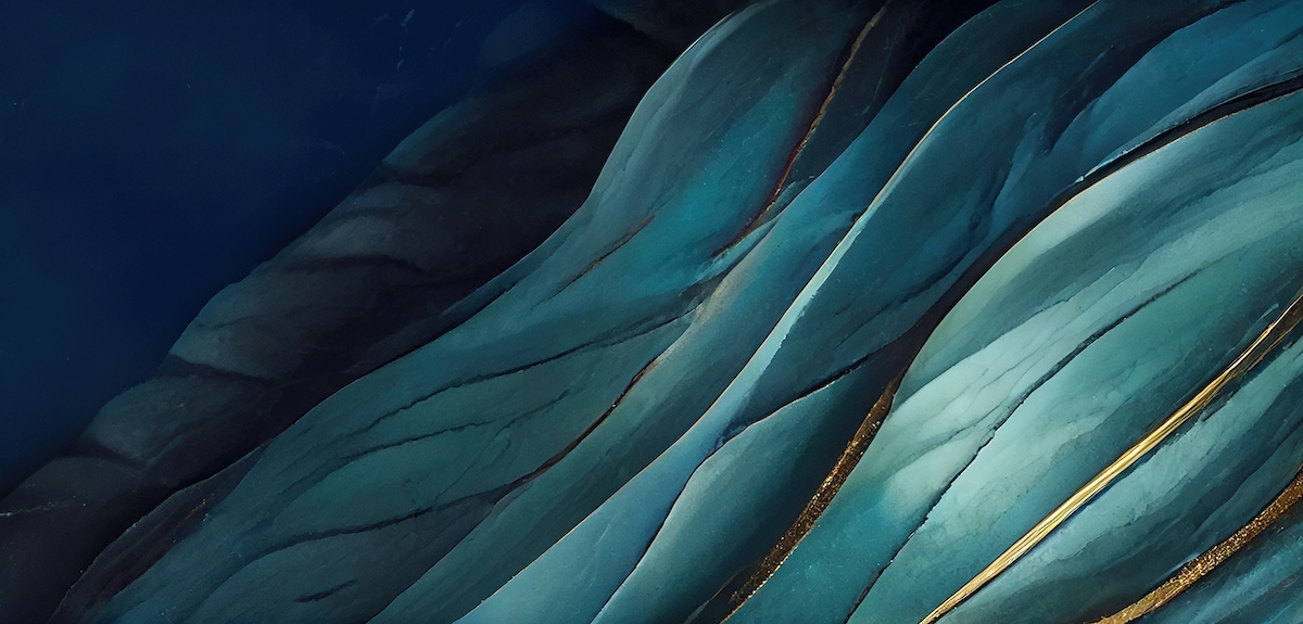 Gold Teal Marbled Luxury wallpaper wallpaper | Happywall