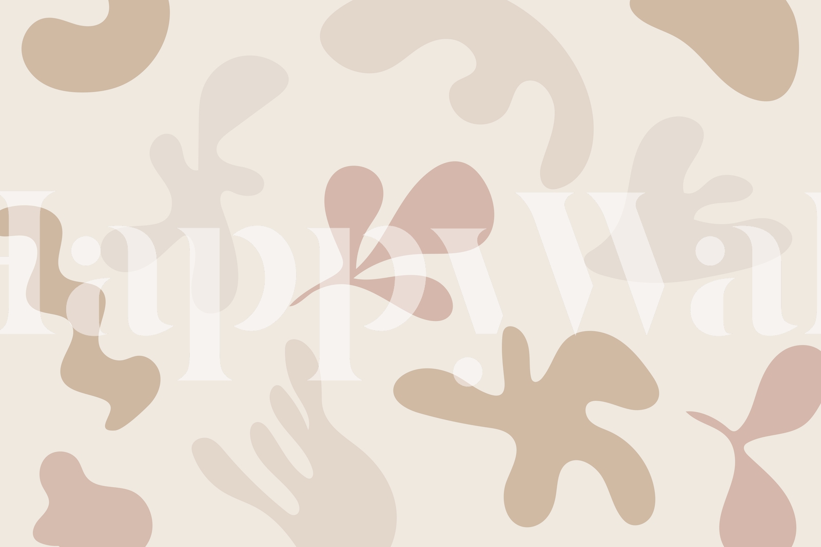 Abstract Shapes Soft Colors Wallpaper - Buy Now | Happywall