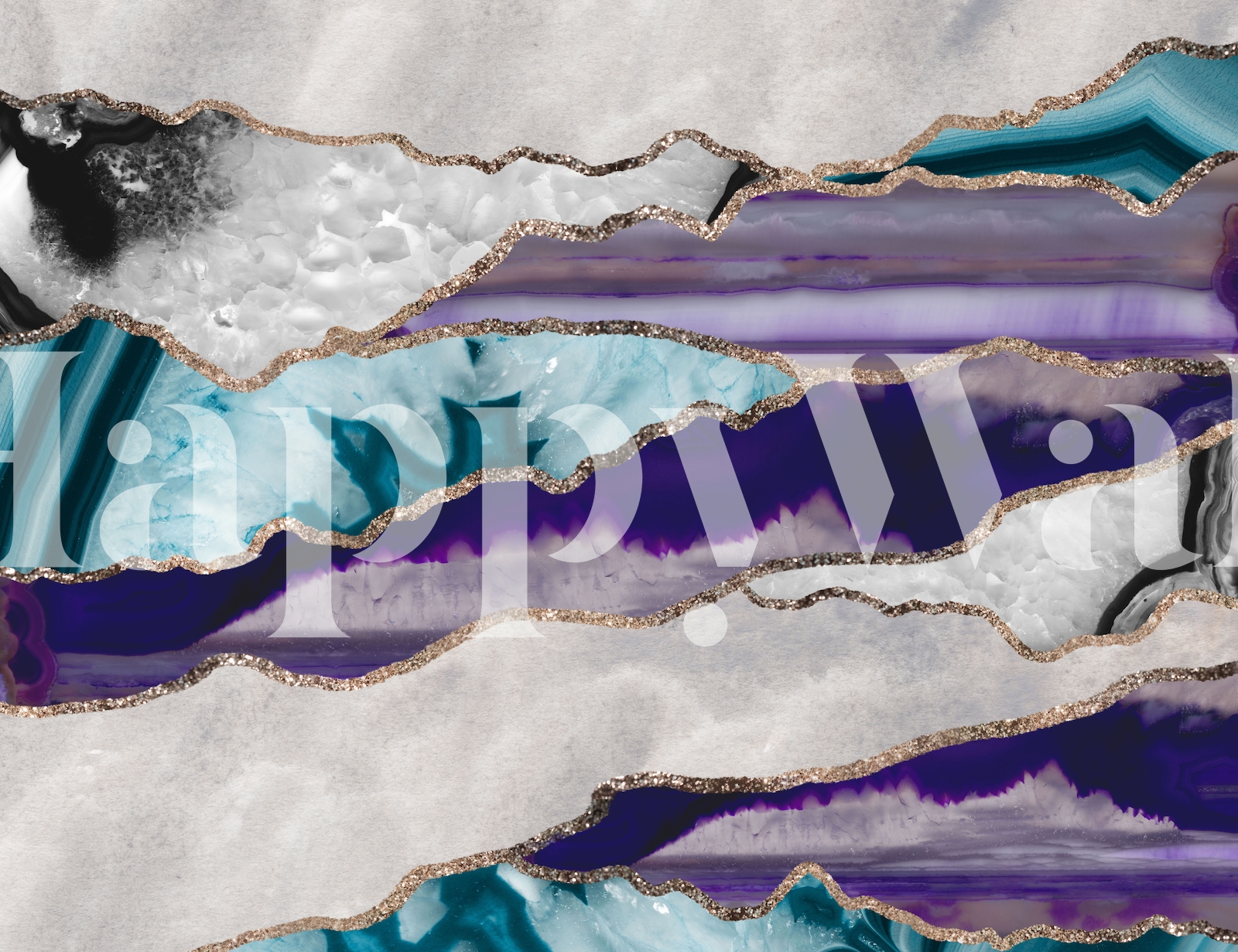 Ink Agate Gold Glitter Glam 2 Wallpaper - Buy Online | Happywall