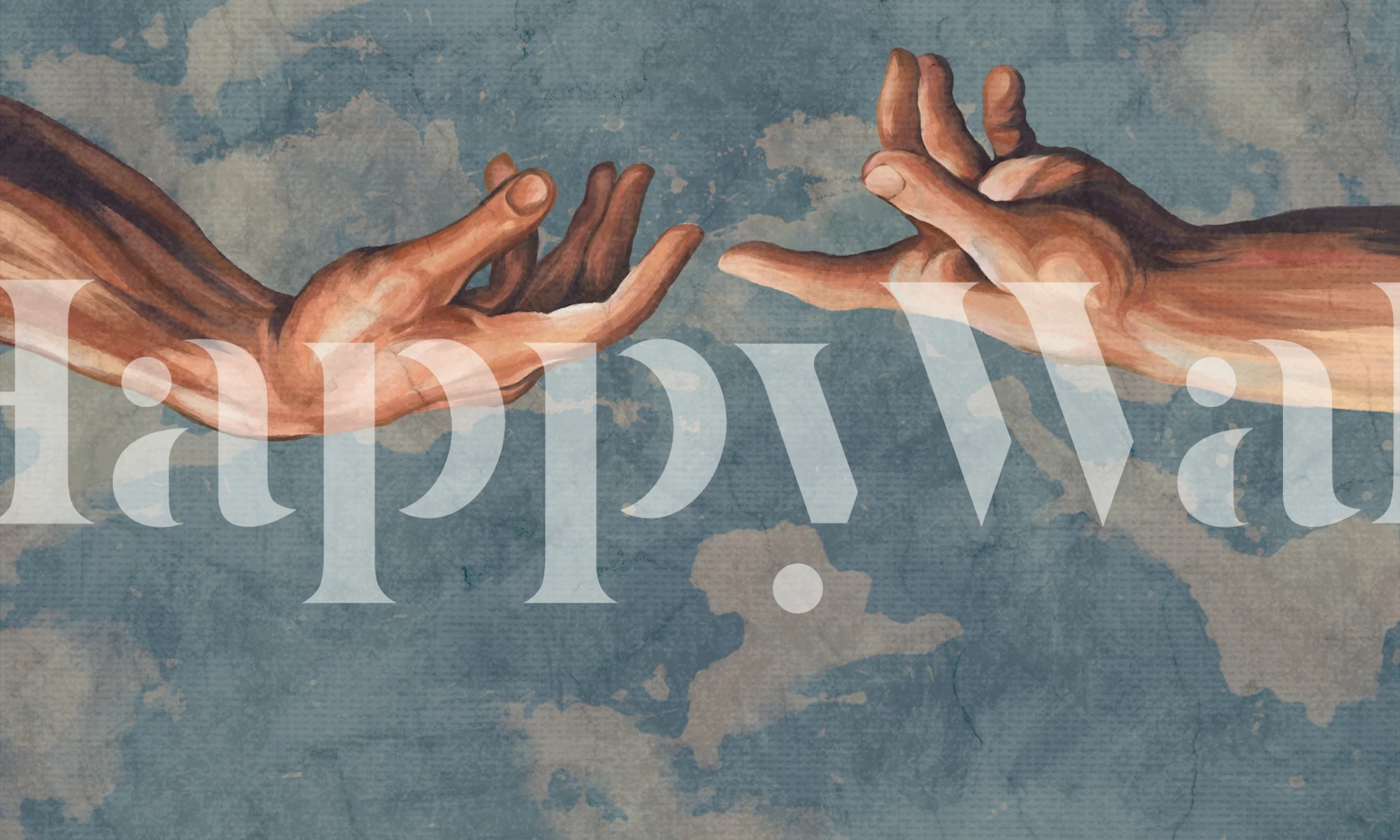 Hands Wallpaper | Unique and Creative Wall Decor | Happywall