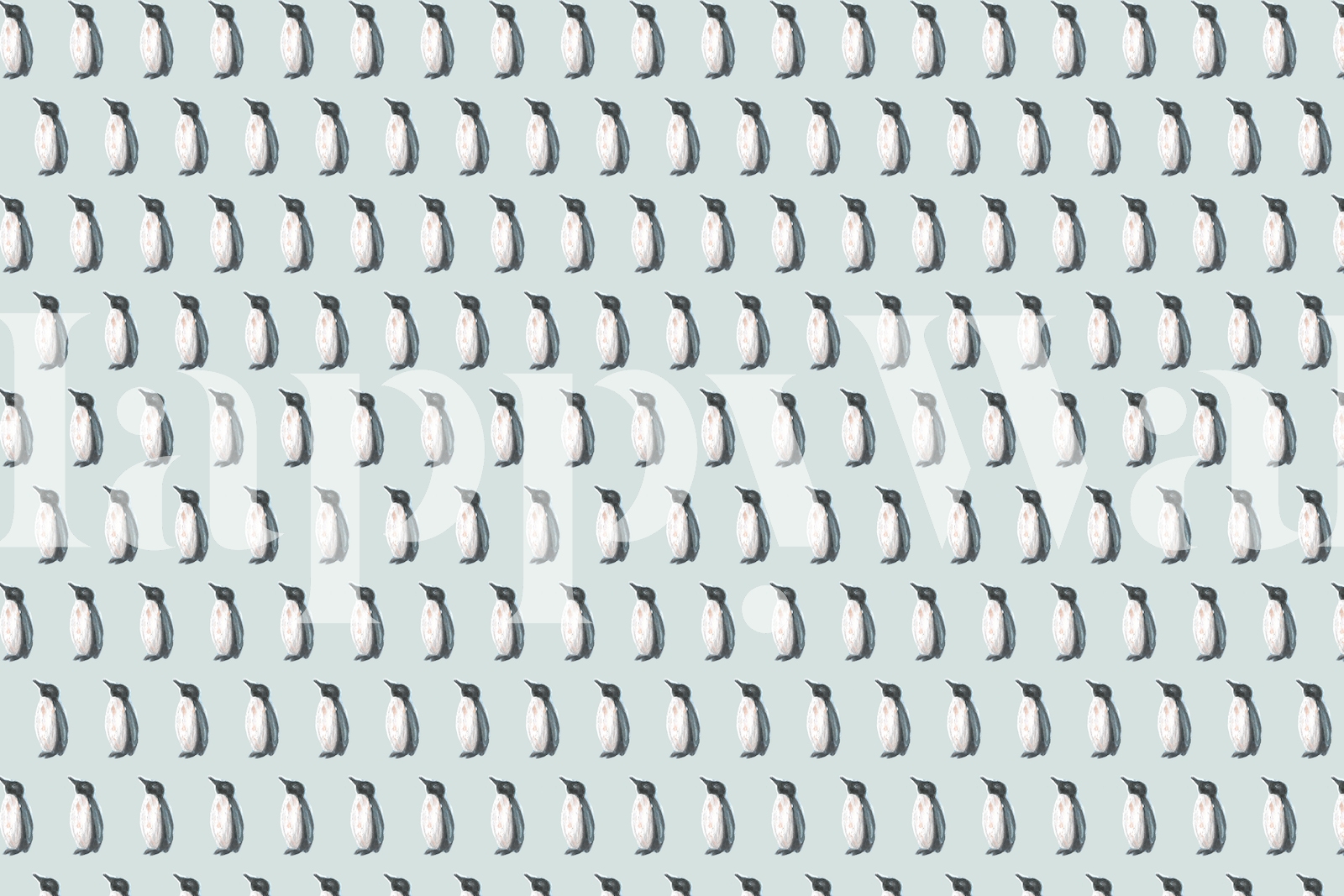 Little Penguin Pattern Wallpaper for Nursery
