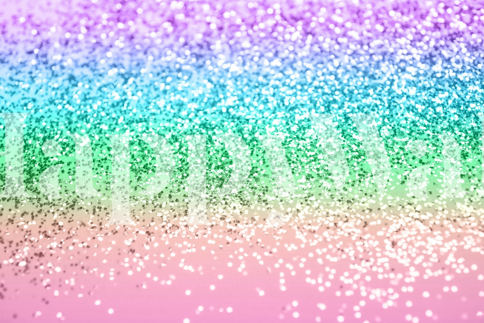 Rainbow Unicorn Glitter 1 Wallpaper - Happywall