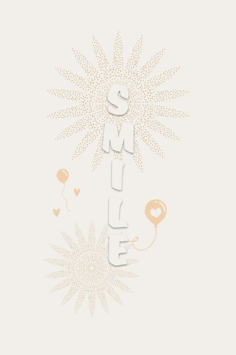 Smile - orange wallpaper - Happywall