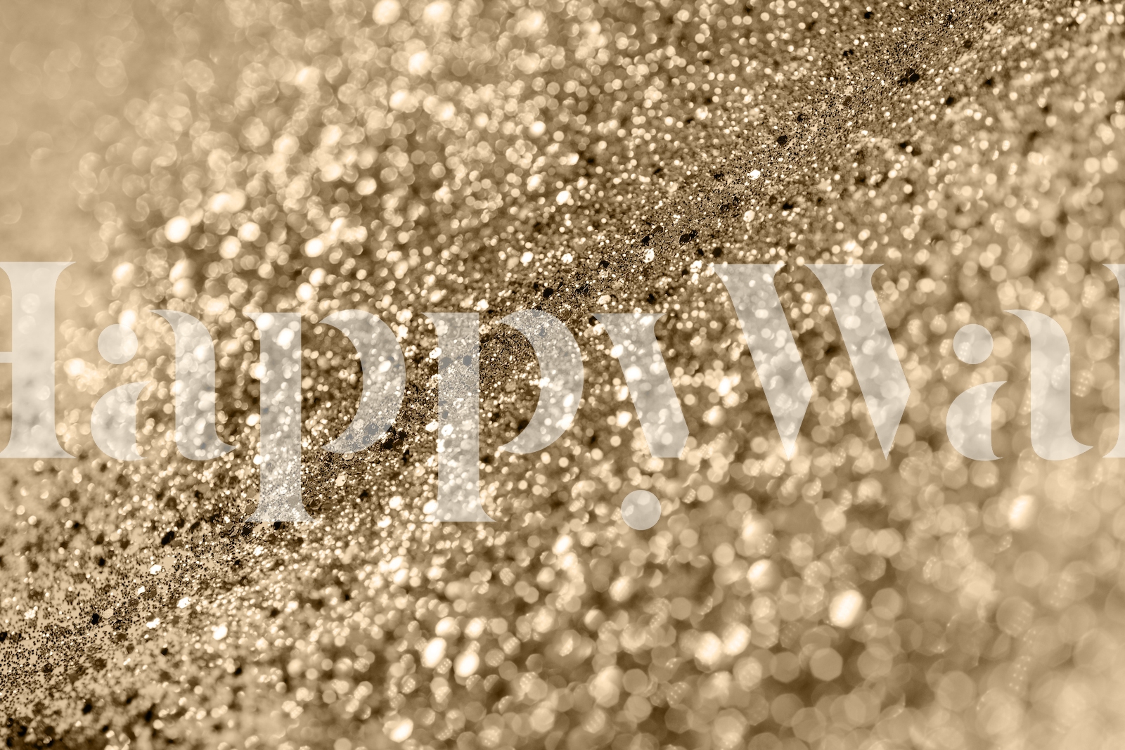 Gold Glitterbokeh Wallpaper for Living Room