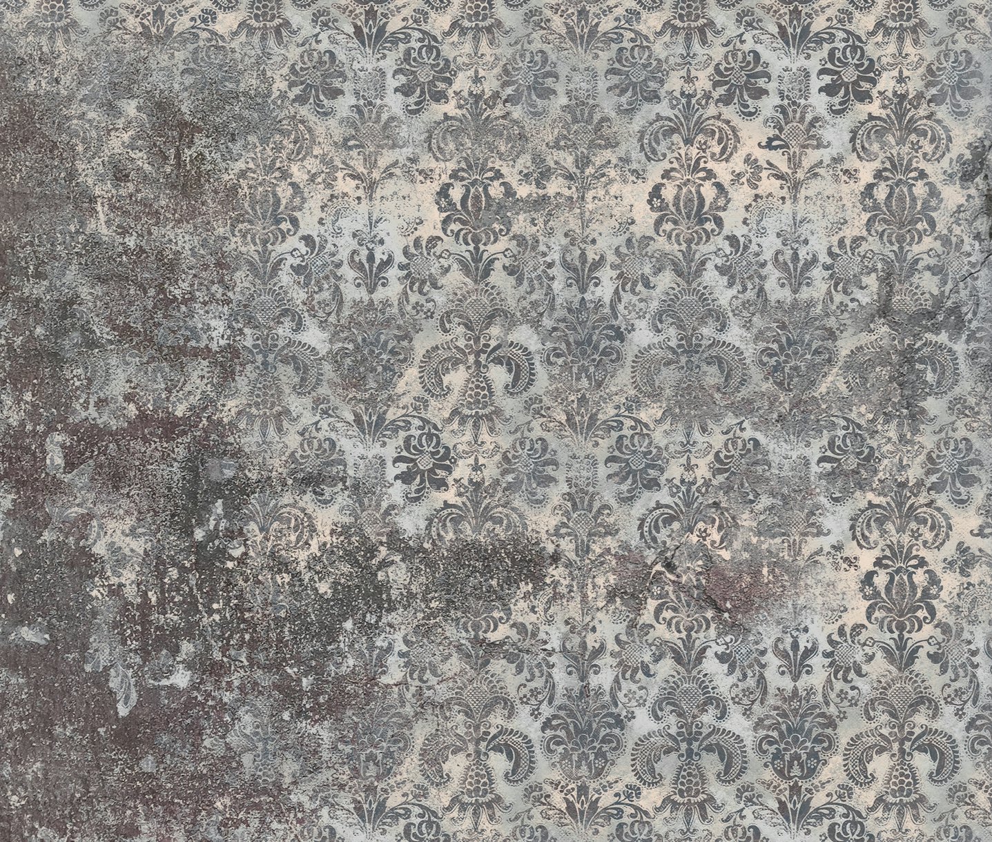 Grunge Damask Wall Mauve wallpaper - Happywall
