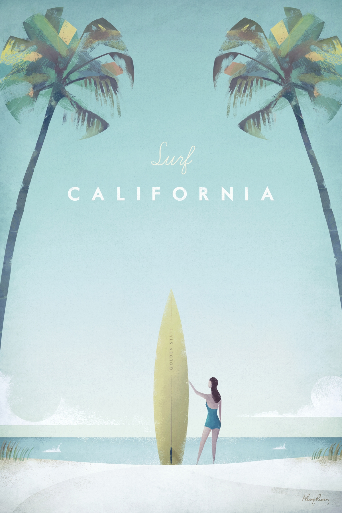 California Travel Poster Wallpaper - Happywall.com