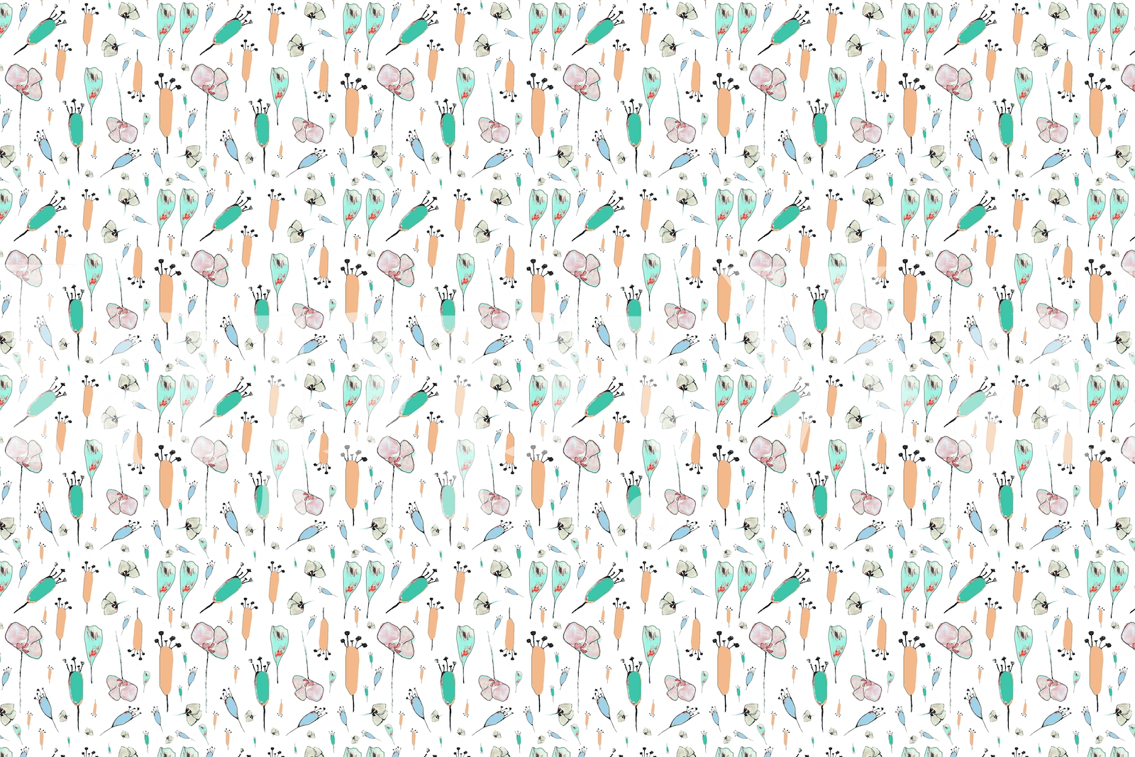 Colorful Floral Wallpaper for Kids Rooms