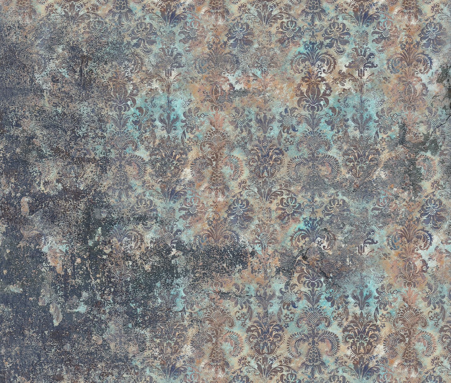 Grunge Damask Wall Desert Sky wallpaper - Happywall