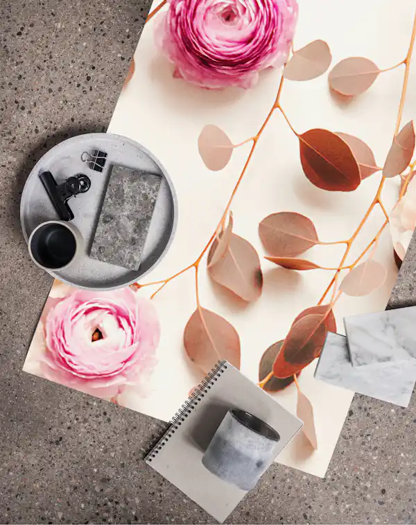 Flower Wall Creme 2 by MS wallpaper - Happywall