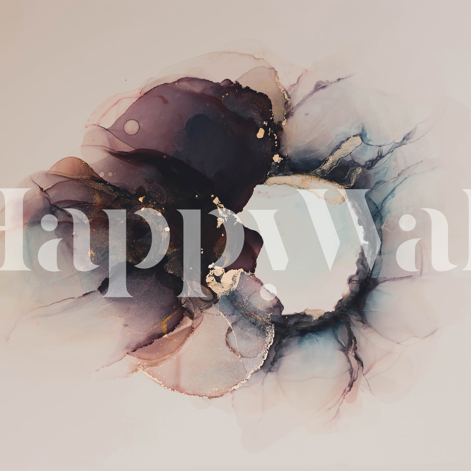 Abstract Ink Flow Wallpaper - Stylish and Elegant | Happywall
