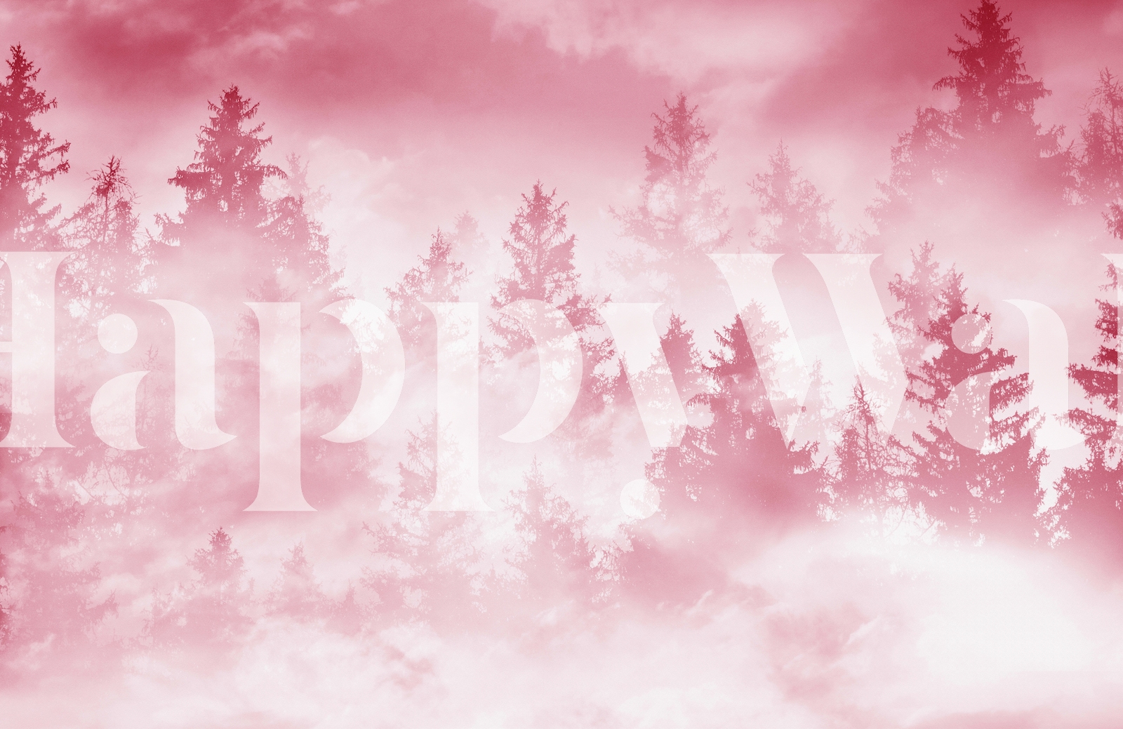 Viva Magenta Forest Wallpaper for Modern Homes