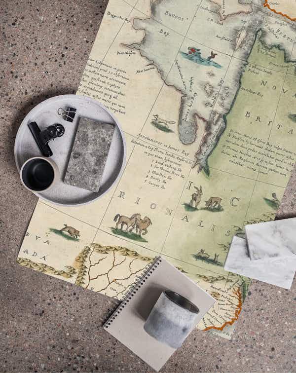 Ancient America Map wallpaper - Happywall