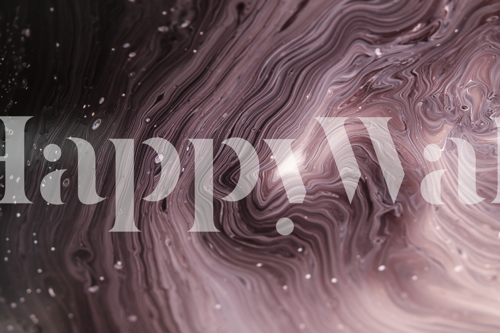 Abstract Pink and Brown Swirl Wallpaper