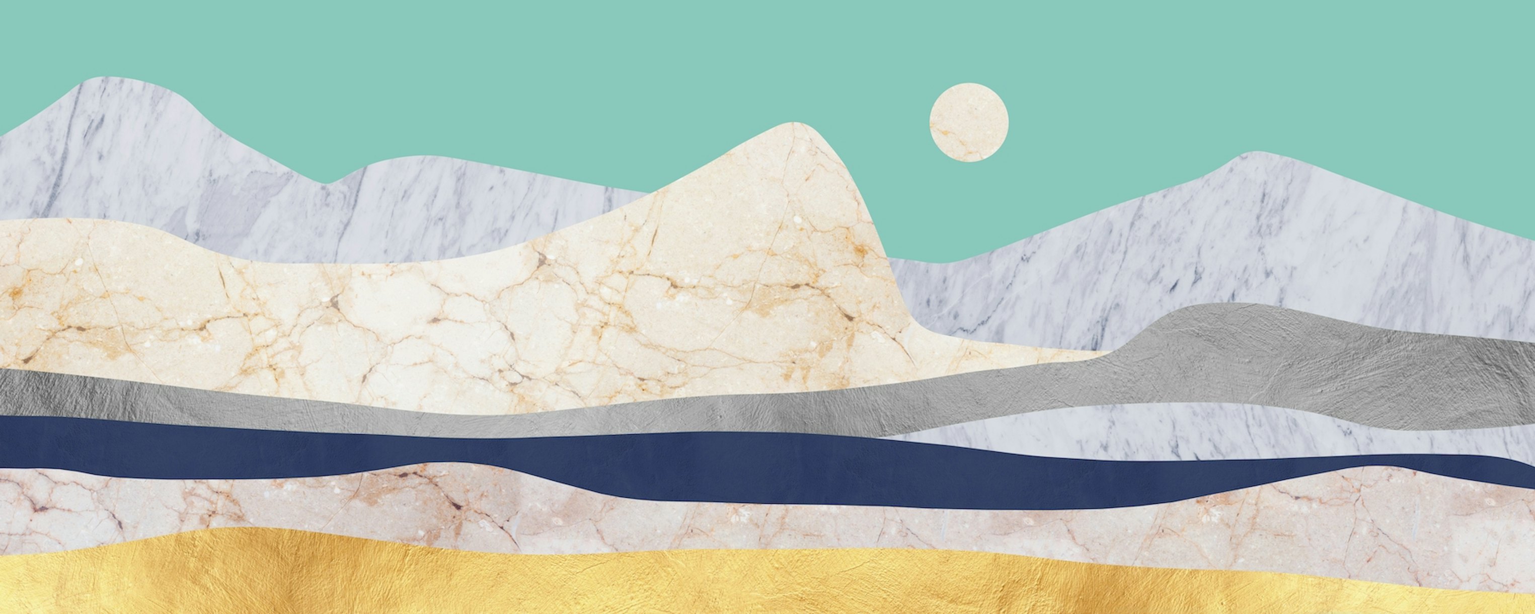 Landscape collage 1 wallpaper - Free shipping | Happywall