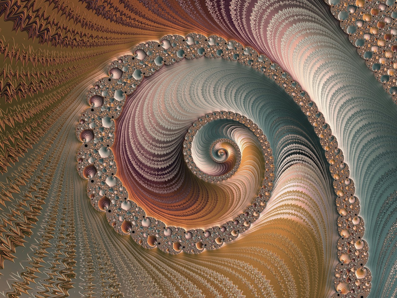 Fractal Swirl wallpaper - Happywall