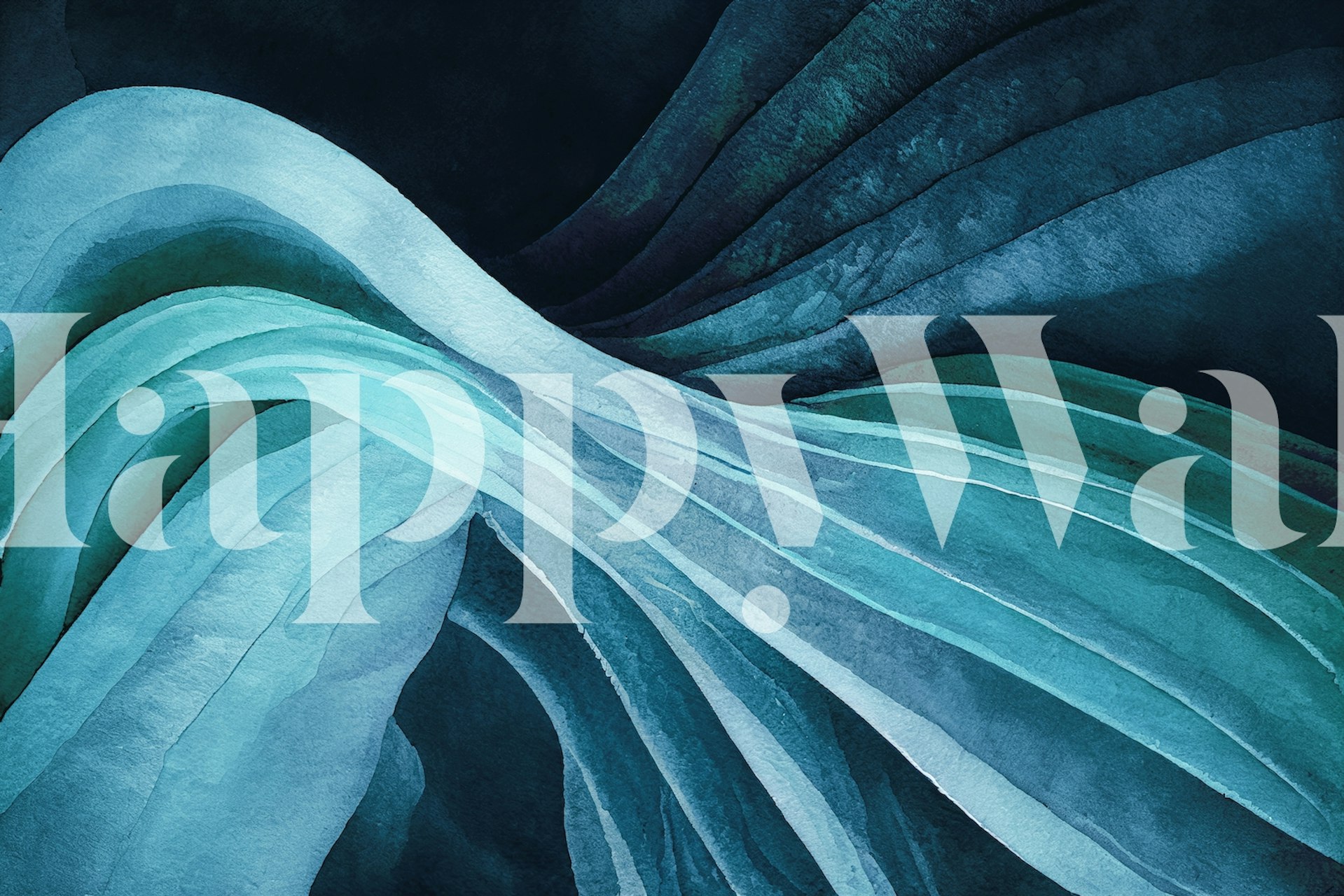 Blue Abstract Watercolor Wallpaper