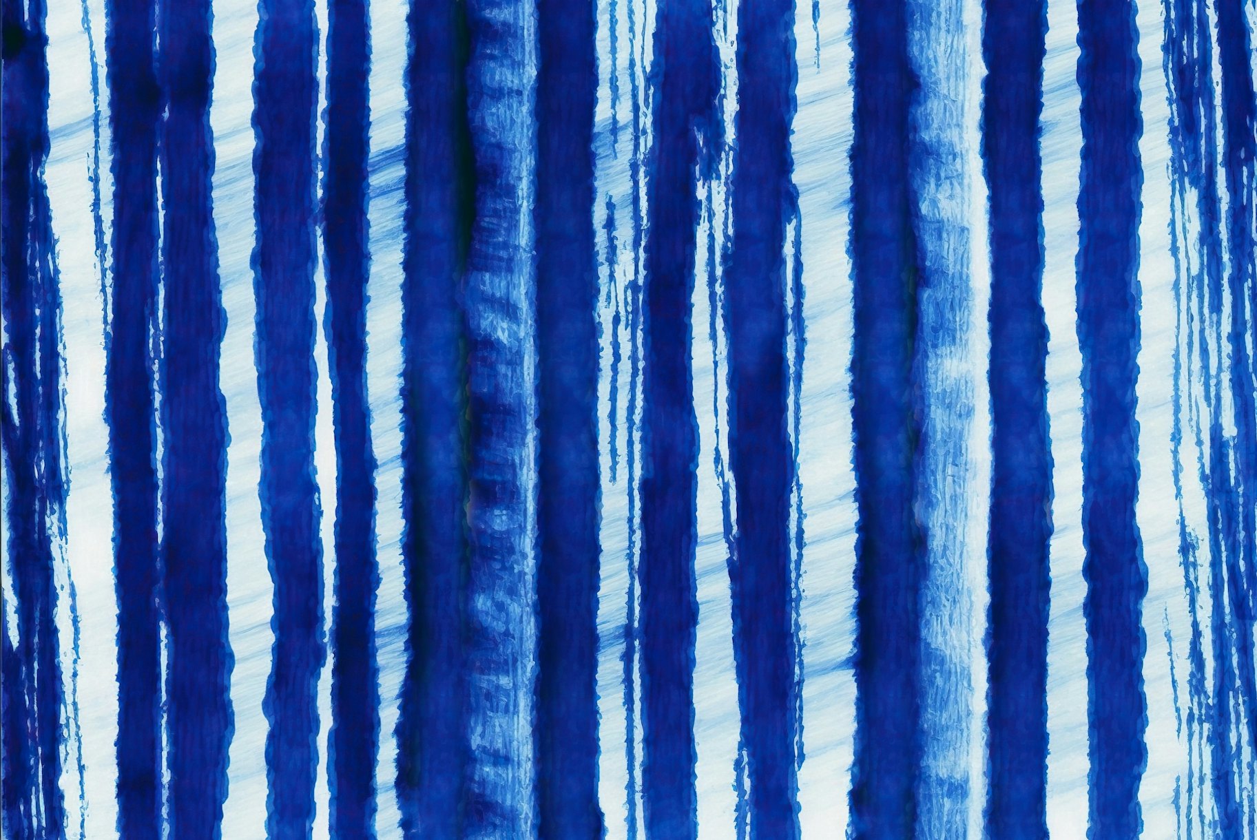 Indigo Blue Watercolor Stripe wallpaper - Happywall
