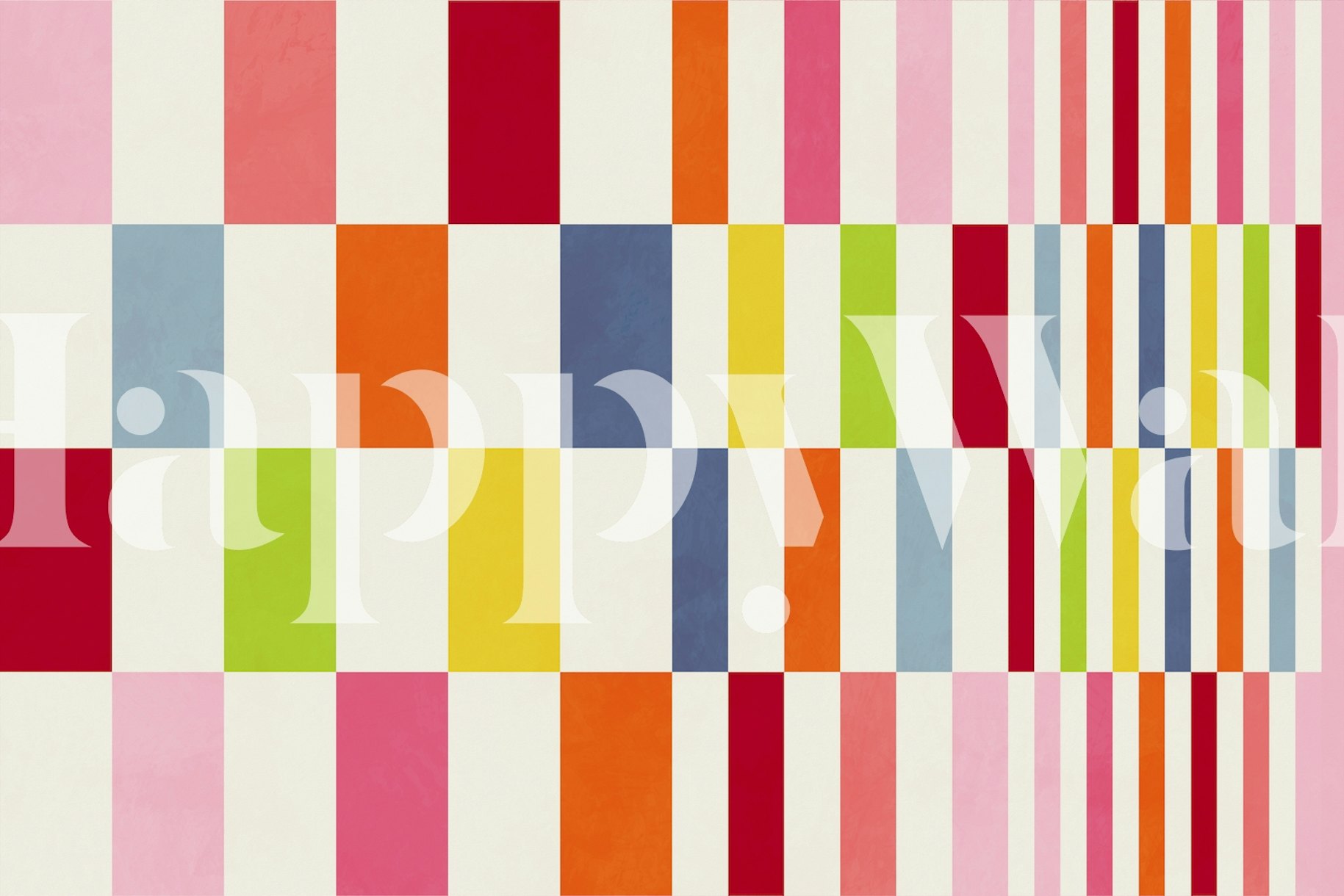 mid mod squares spring wallpaper - Happywall