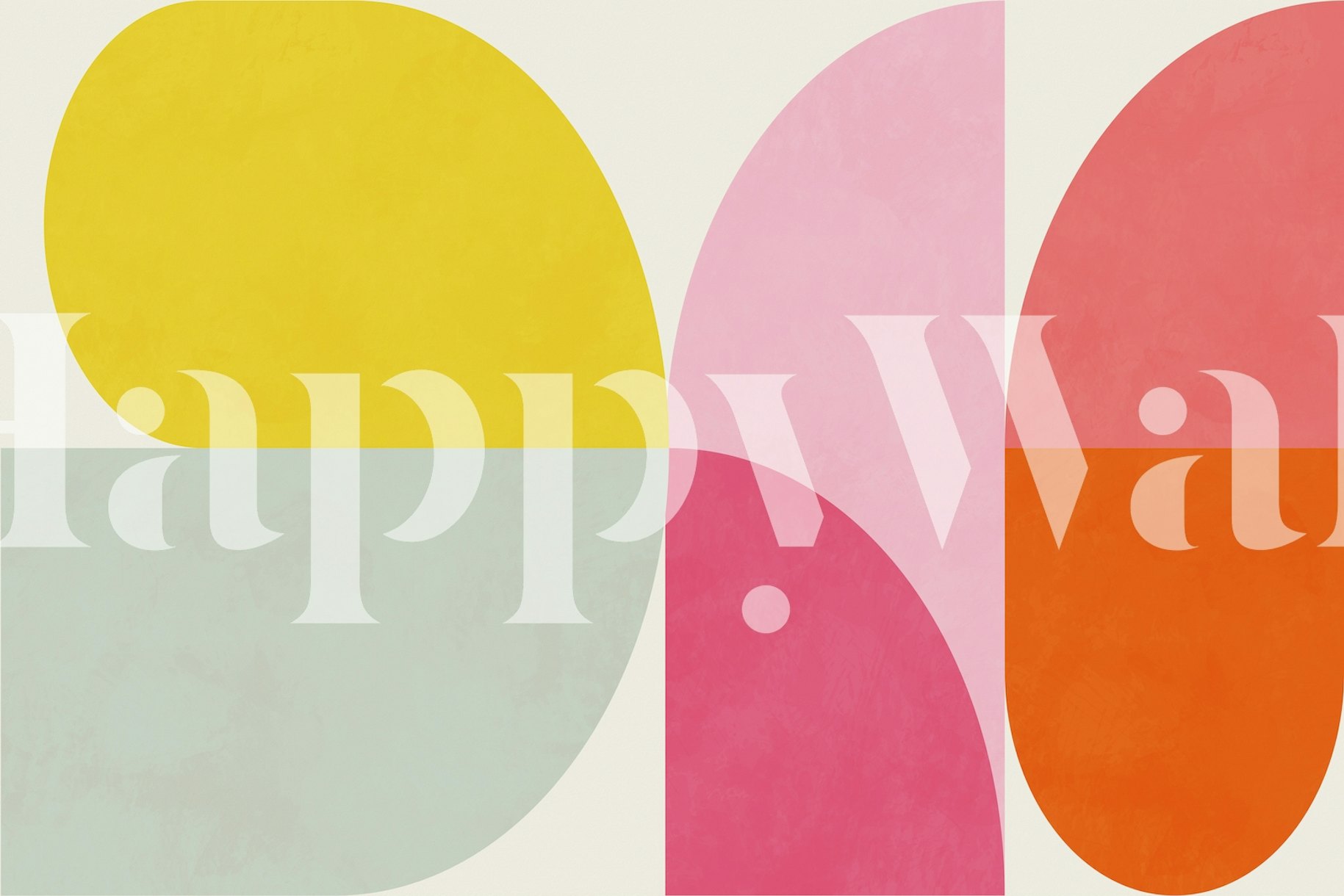 Mid-Mod Geometry Spring Wallpaper - Happywall.com