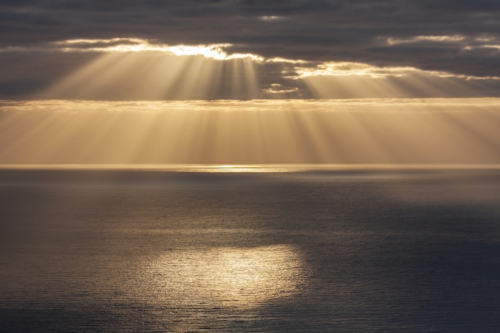 Morning Sun over the Sea Wallpaper | Happywall