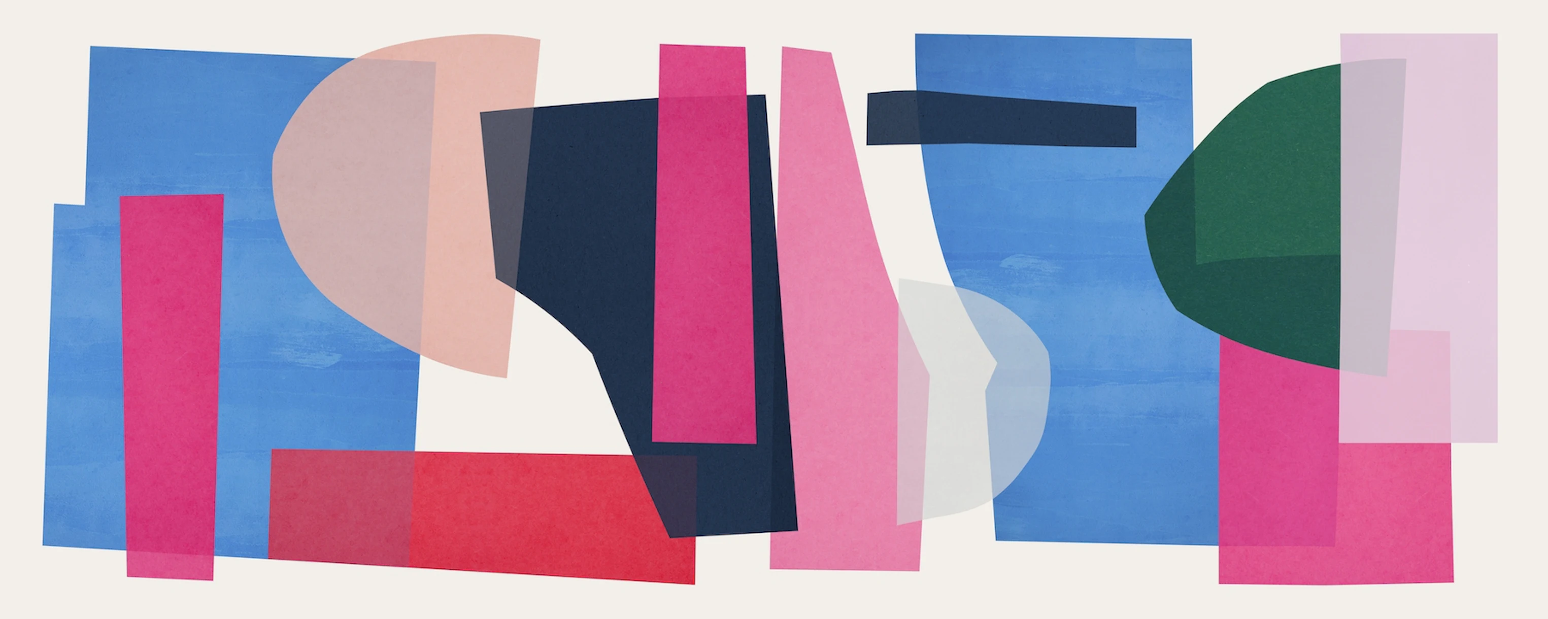 Buy Abstract Collage II Wallpaper | Happywall