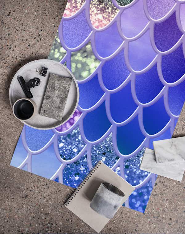 Mermaid Glitter Scales 3a wallpaper - Free shipping | Happywall