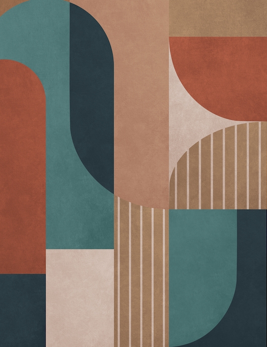 Geometric Colorblock Wallpaper for Modern Decor