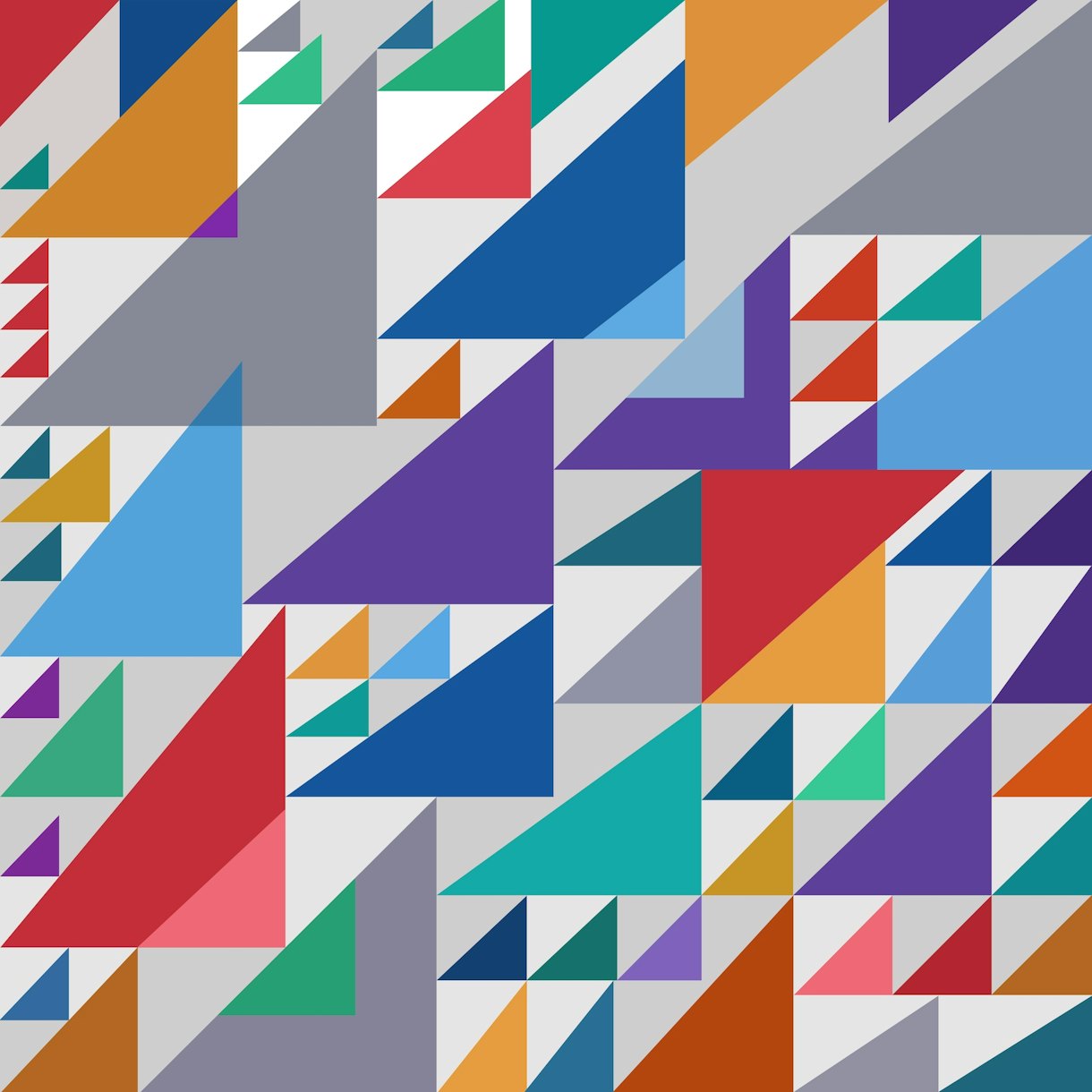 Multiple Triangles Wallpaper - Geometric designs for your walls!