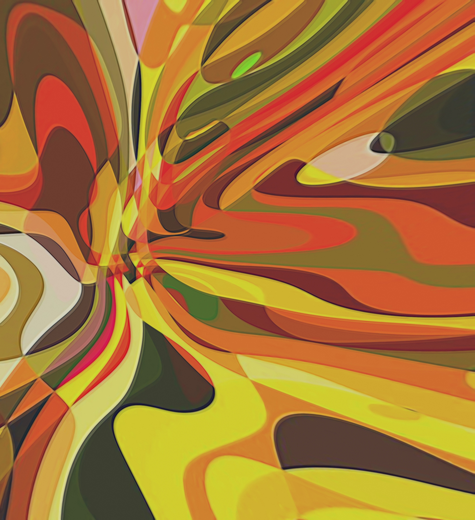 Sinuous Shapes Wallpaper - Buy Now at Happywall