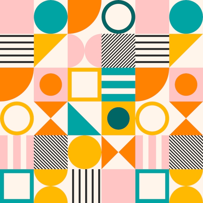 Shop Spring Bauhaus Bold Wallpaper | Happywall