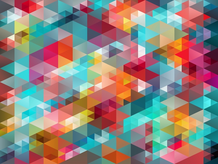 Colorful Geometric Triangle Wallpaper