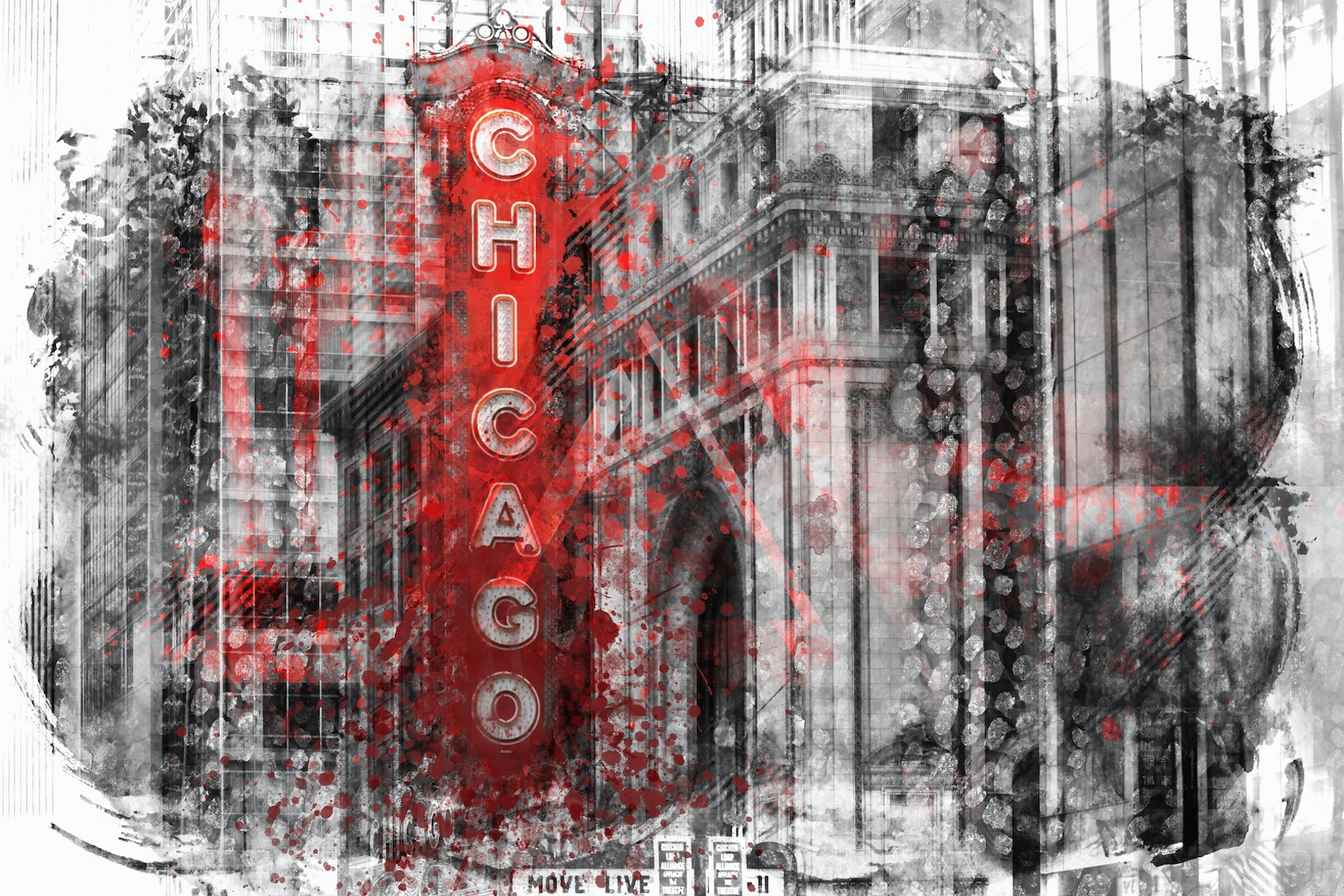 Modern Art CHICAGO wallpaper - Happywall