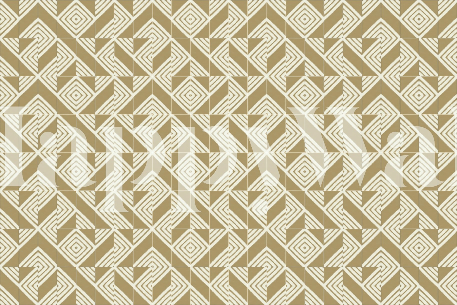 Rustic Nettle Mixed Tiles wallpaper - Happywall